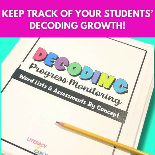 Progress Monitoring of Closed Syllables by Literacy with Carly | TPT