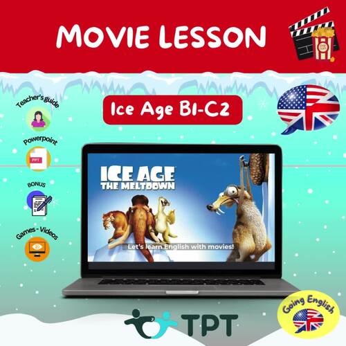 Ice Age 1 Movie - ESL PowerPoint English Lesson | Movie (B1-C2) | TPT