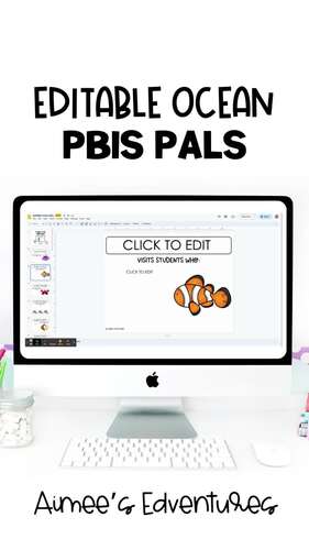 PBIS Pals | Editable Ocean Animal Pack | Classroom Decor Behavior ...