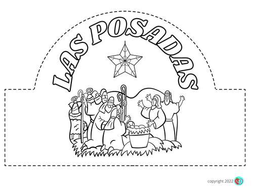 Las Posadas HATS | COLOR CUT + PASTE HAT ACTIVITY | MAKE Las Posadas HATS