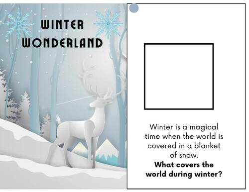 Winter Wonderland adapted book with comprehension questions | TPT