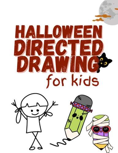 Halloween Directed Drawing Worksheets | Printable Step by Step Drawing ...