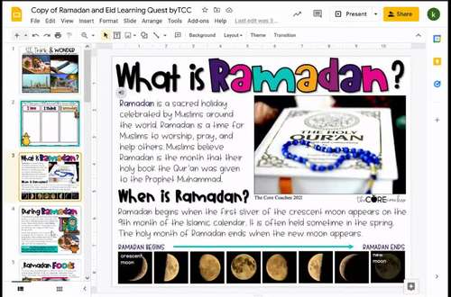 Ramadan Activities, Eid Worksheet, Ramadan Reading Comprehension, Eid ...