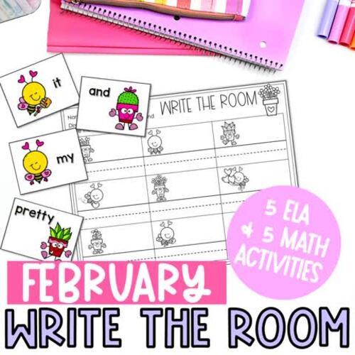 Kindergarten February Activity Bundle by The Kinderhearted Classroom