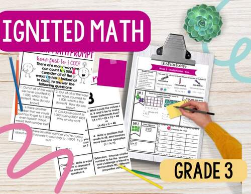 Grade 3 Ignited Math - FULL YEAR Spiral Math Bundle - Ontario Math ...