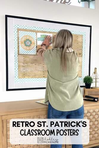 Retro St. Patrick's Day Classroom Decor Bulletin Boards Bundle | TPT