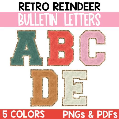 Varsity Bulletin Board Letters / Varsity Clipart / Lettering Pack