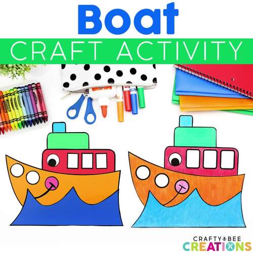 Boat Craft Transportation Activities Prek Kindergarten Bulletin Board ...