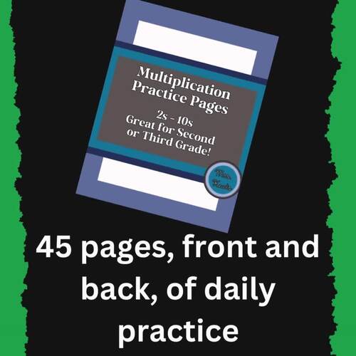 Multiplication Fact Strategy Practice Pack - 2s - 10s by Shine Like Stars