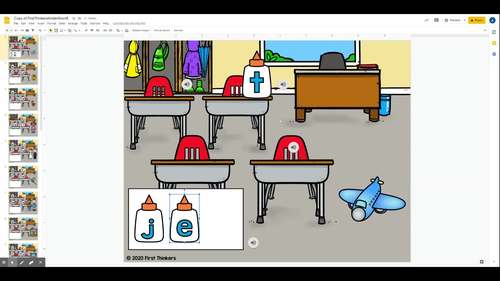 Short E CVC Words Digital Phoneme Segmentation Activity Google Slides ...