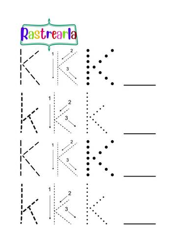 Plan de estudios para niños pequeños | Actividades con la letra "K"