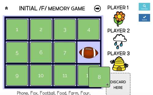 Spring Articulation Boom Cards™ for F V K G Matching Game | Spring ...