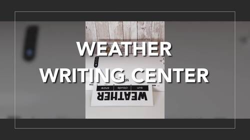 Weather Writing Activities For Writing Stations With Vocabulary Word ...