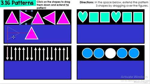 SOL 3.16-3.17 Patterns Functions Assessments - Google Slides - Distance ...
