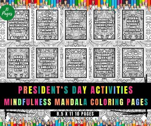 Presidents Day Activities, Facts Decorations Saying Pages, Word Wall ...