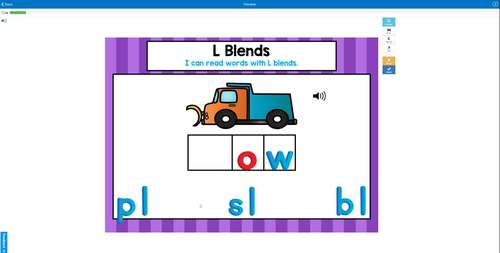 L Blends Phonics Boom Cards Digital Task Cards by First Thinkers