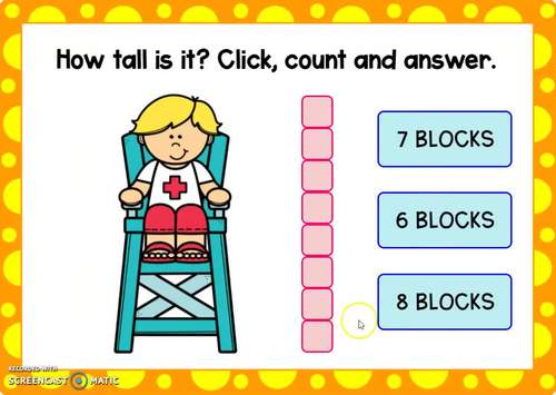 Nonstandard Measurement Summer Boom Cards™ Distance Learning by ...
