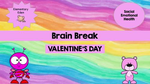Brain Break Digital Valentine's Day MP4 Video No Prep Movement Break
