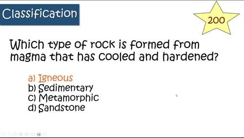 Rocks and Minerals Jeopardy! Review game PowerPoint & Google Slides