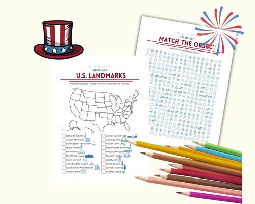 Stars, Stripes, and Smiles: A Patriotic Family 42 page Activity Book