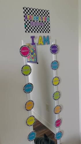 Affirmation Station | Editable | I Love the 80s Retro Classroom Decor