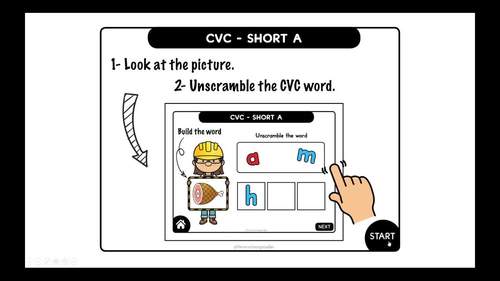 Build a CVC Word - Distance Learning for Seesaw & Google Slides | TPT