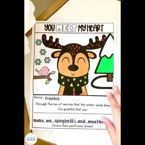 Winter Gratitude Activity | Thank You Card | Snowman Craft by ...