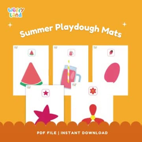 Summer Playdough Mats - Fine Motor Activities for Preschool & Pre-K ...