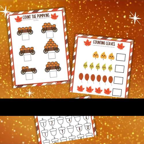Fall Autumn Letter Counting Activity Craft Early Finisher No Prep ...