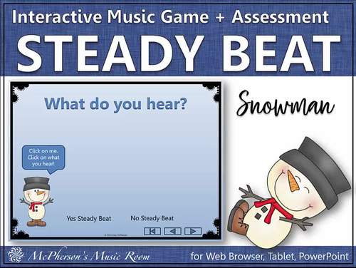 Winter Music | Steady Beat or Not Interactive Music Game Assessment ...