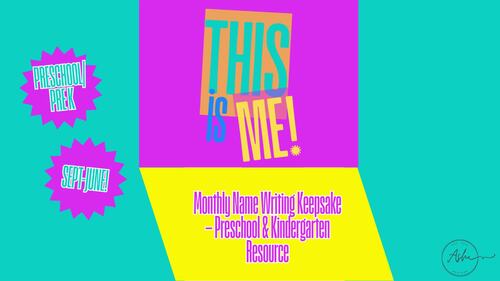 This is Me: Monthly Name Writing & Drawing Activity (September–June ...