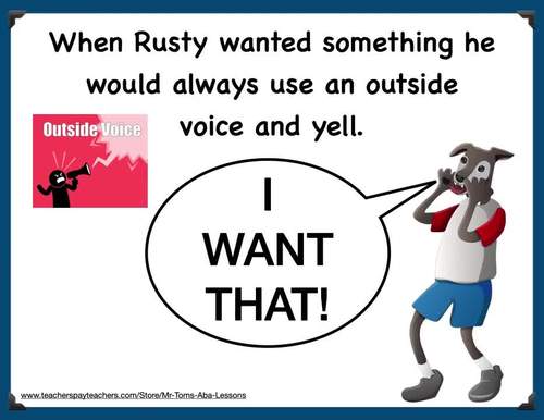 Use an Inside / Outside Voice- Social Skills Behavior Story - SEL