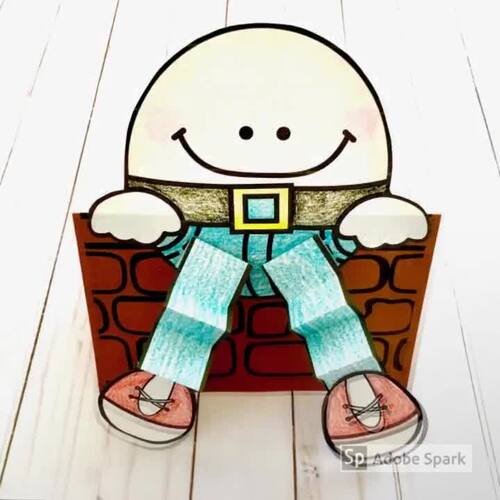 Humpty Dumpty Heggerty Kindergarten Printable Nursery Rhymes Crafts ...