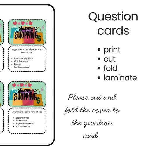 Printable Shopping Board Game PDF ESL EFL Engaging English Language ...