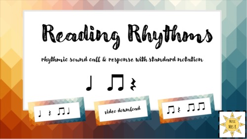 Rhythm Reading Video 2D: Quarter Rest (Standard Notation and Drum)