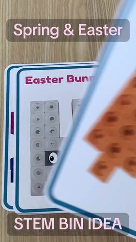 Snap Cube Task Cards Spring & Easter | Spring linking Cubes cards ...