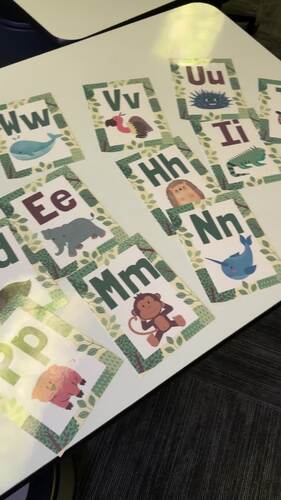Nature-Themed Alphabet Cards | ABC Classroom Decor | Animal Alphabet ...