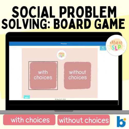 Social Skills Problem Solving for Speech Therapy Boom Cards™ by Mau SLP