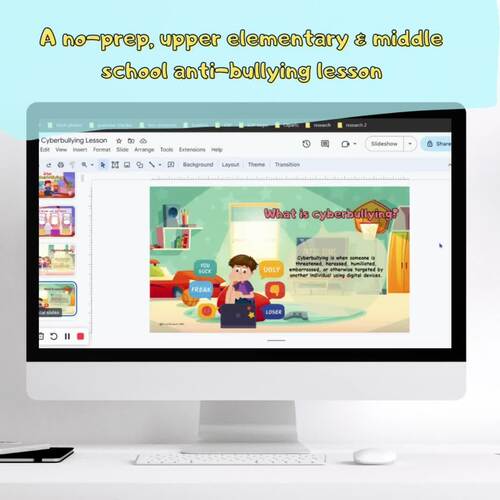 Stop Cyberbullying: Upper Elementary &Middle School Anti-bullying No ...