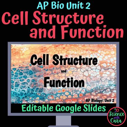 AP Biology Unit 2 Cell Structure & Function Lesson, Note, and Review Bundle