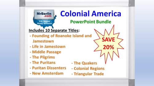Colonial America PowerPoint Bundle by MrBerlin | TPT