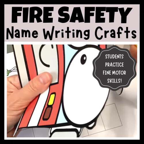 Fire Safety Craft | Preschool & Kindergarten Name Craft | Fire Safety Craft