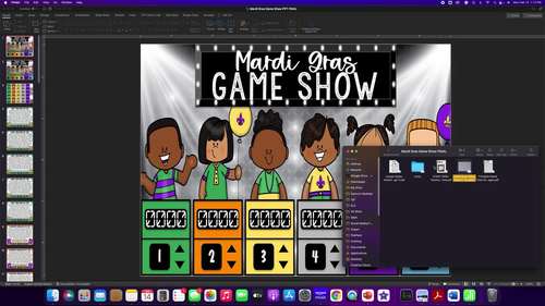 Mardi Gras Game Show | ELA Skill Review | Mardi Gras Activity | TpT