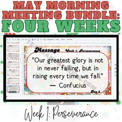 No-Prep SEL Morning Meeting Slides May, SEL May No-Prep Morning Meeting ...