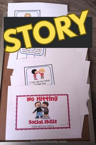 Social Skills Story: No Hitting Interactive Narrative for SEL | TPT