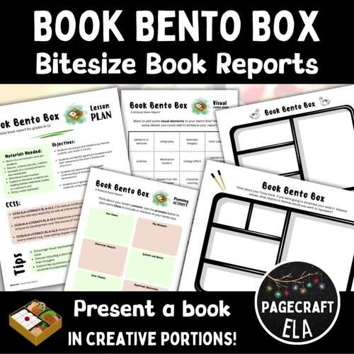 Book Bento Box Report for End of Reading Project | Review Novels and ...