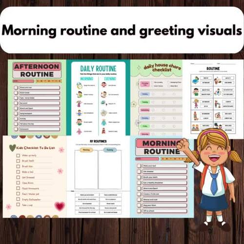 Morning routine and greeting visuals. by EDUCATION IS FUN | TPT