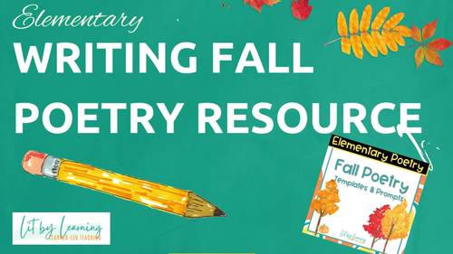 Writing Fall Poetry by Lit By Learning | Teachers Pay Teachers