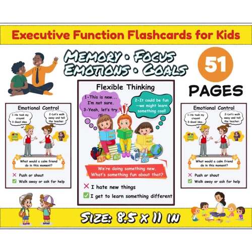 Executive Function Flashcards: Simple Conversations-Two-Choice Prompts ...
