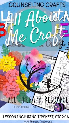 ALL ABOUT ME 3D BOUQUET - School Counseling Craft Activity - Summer ...